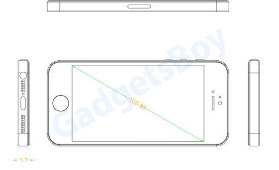 Rumoured iPhone 5 dimensions