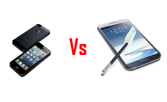 iPhone 5 vs. Samsung Galaxy Note 2
