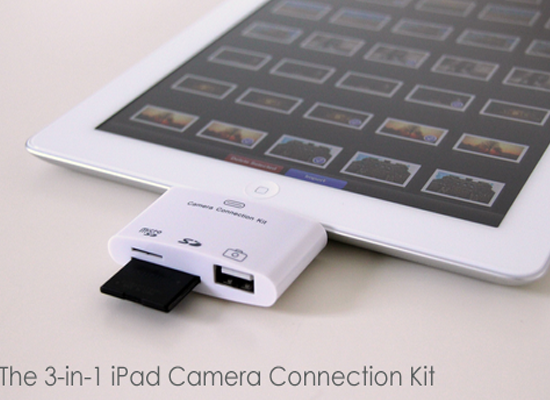 Sales Alert! 3-in-1 Camera Connection Kit For iPad