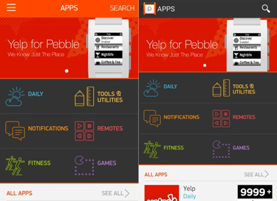 Pebble apps store arriving on Monday for iOS and Android